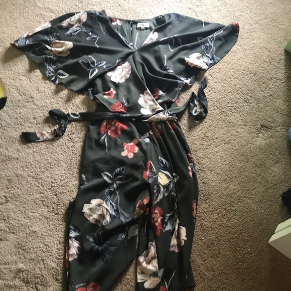 Umgee | Pants & Jumpsuits | Floral Jumpsuit | Poshmark
